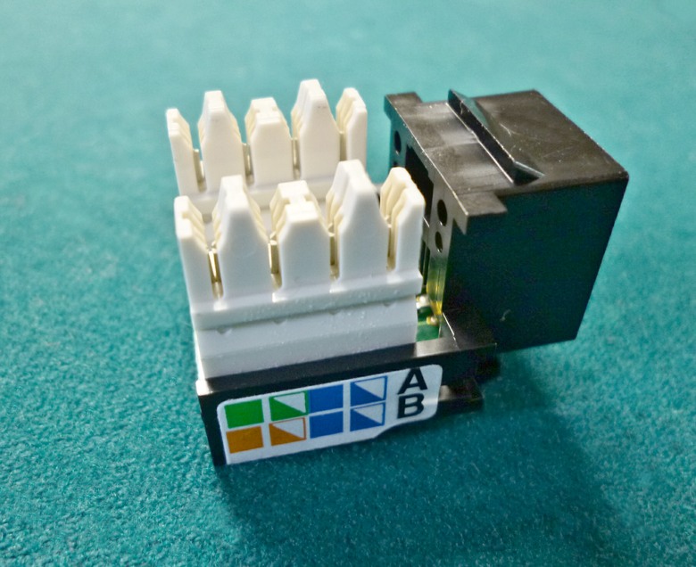 AMP 406372-2, Modular Ethernet Connectors, RJ45, Cat 5E, Panel Tyco ...