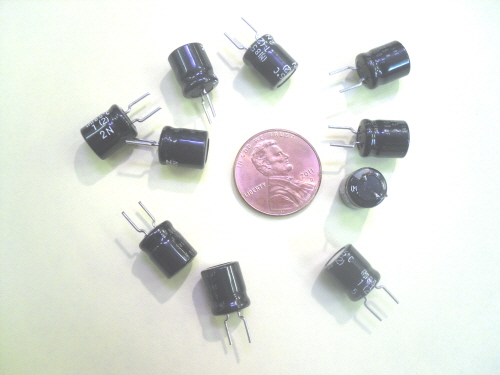 Capacitor, 100 uf microfarad, 25 v volt, Electrolytic, 85C, Radial ...